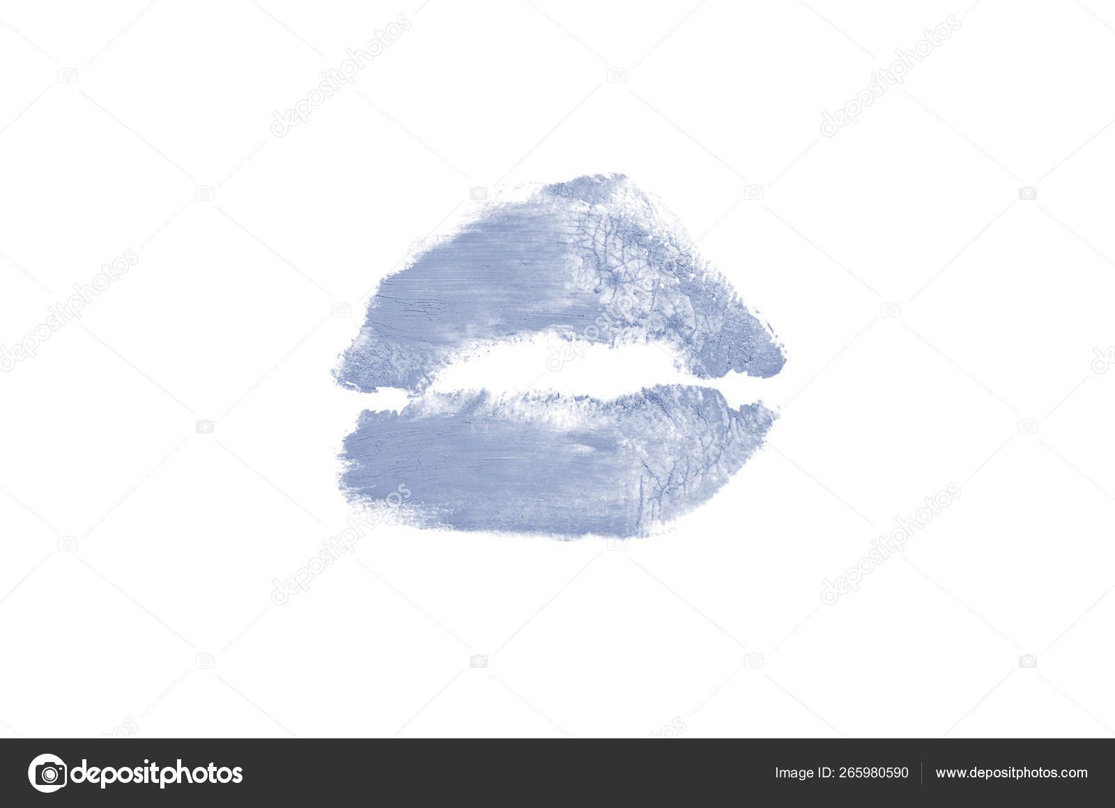 Color Lipstick Kiss Mark White Background Beautiful Lips Isolated White ...