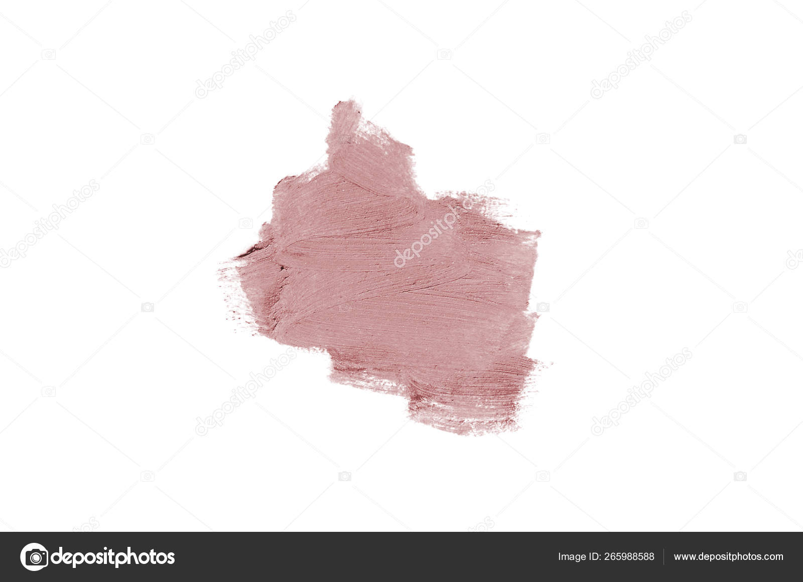 Smear Texture Lipstick Acrylic Paint Isolated White Background Stroke ...