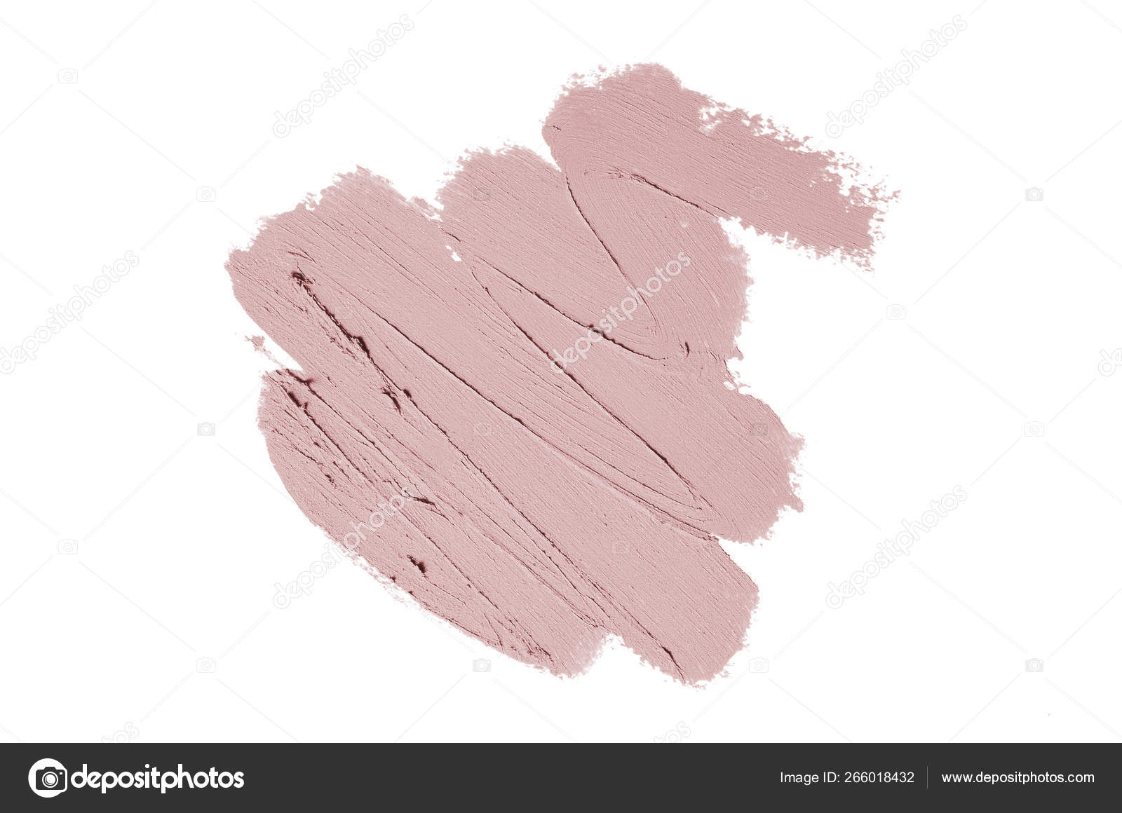 Smear Texture Lipstick Acrylic Paint Isolated White Background Stroke ...
