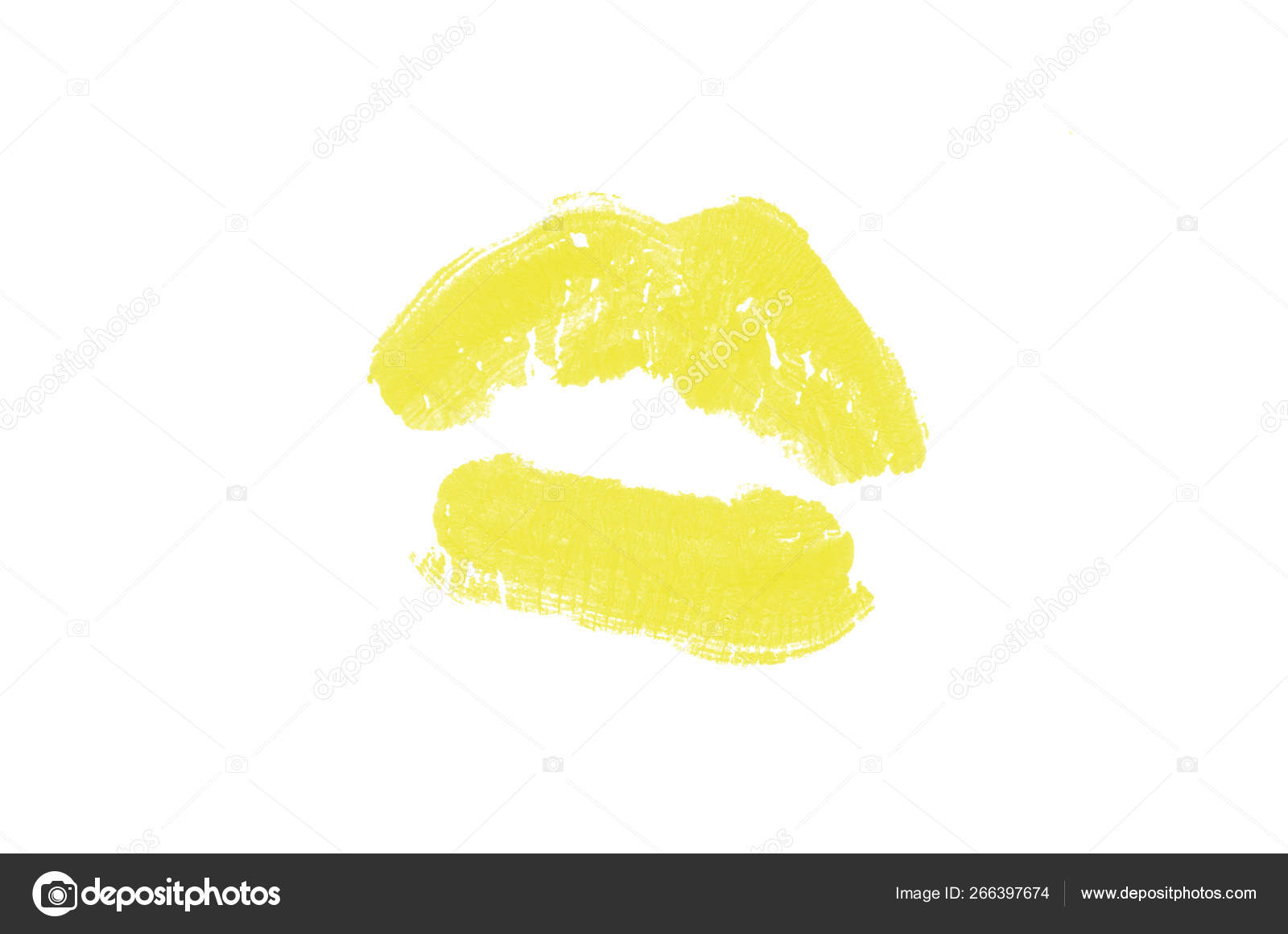 Lipstick kiss mark on white background. Beautiful lips isolated. Stock ...