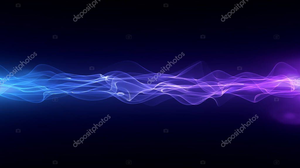 Resumen Campo de ondas de energía sonora de la música con partículas ...