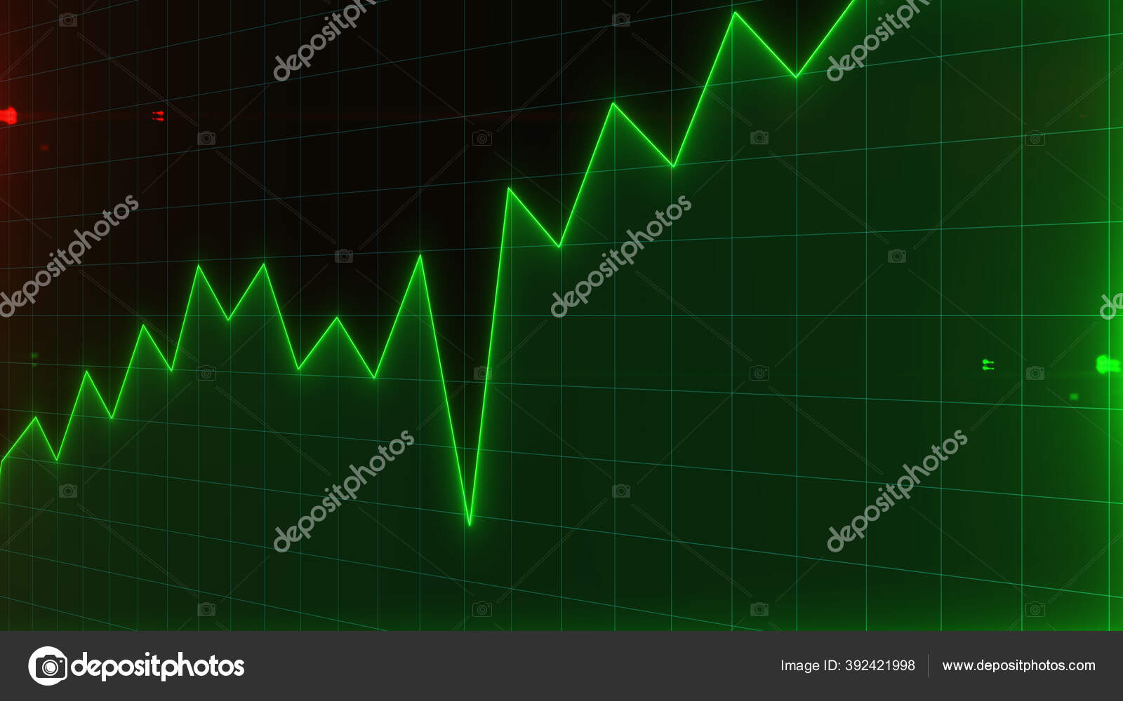 Business Green Graph Chart Stock Market Investment Trading Profit Loss ...