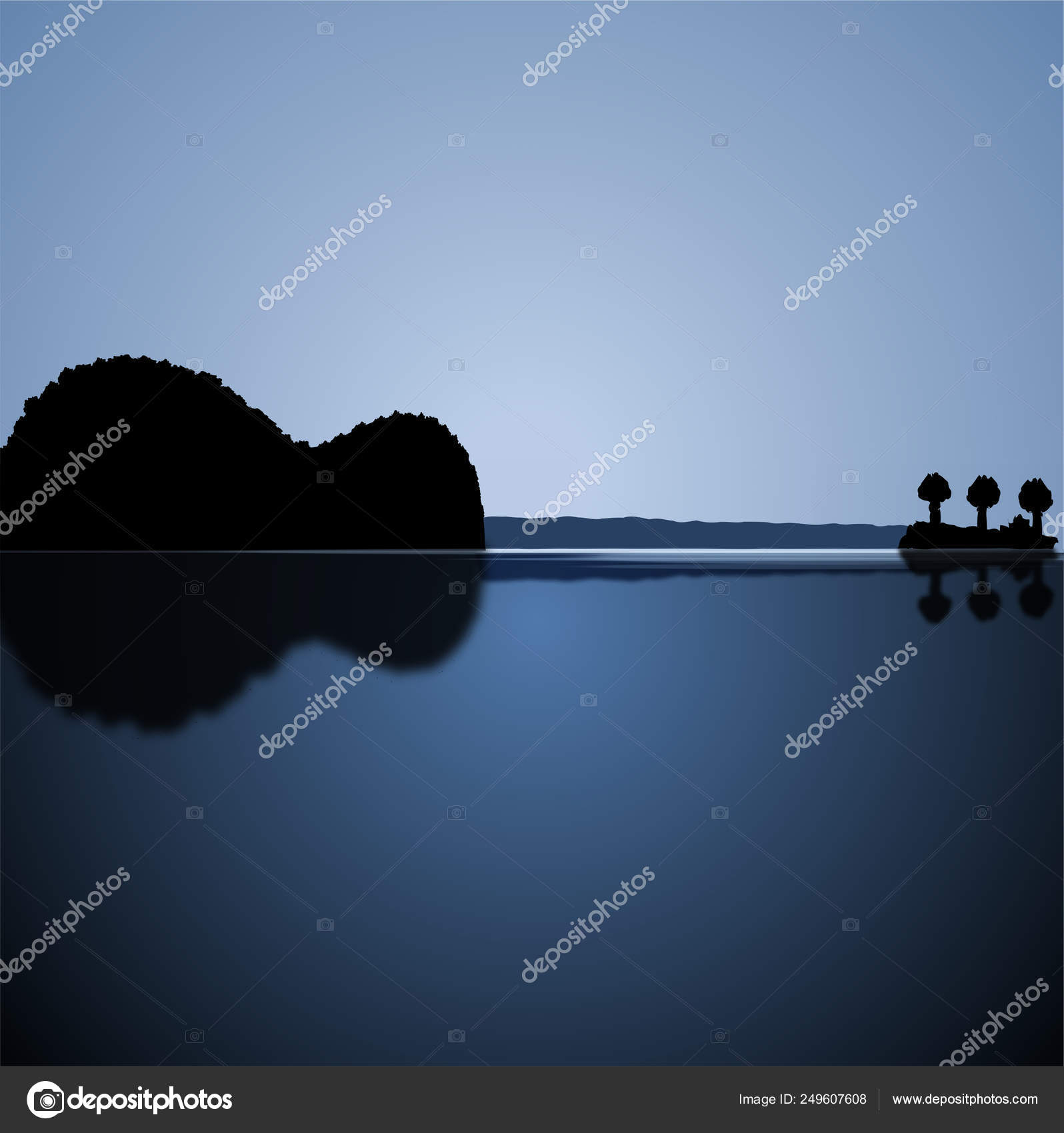 Realistic landscape forms a guitar, vector Stock Vector by ©Seby87 ...