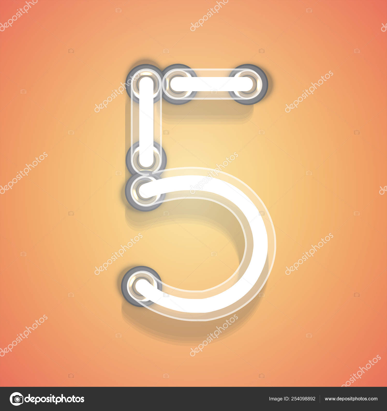 Realistic neon from a set, vector illustration Stock Vector by ©Seby87 ...