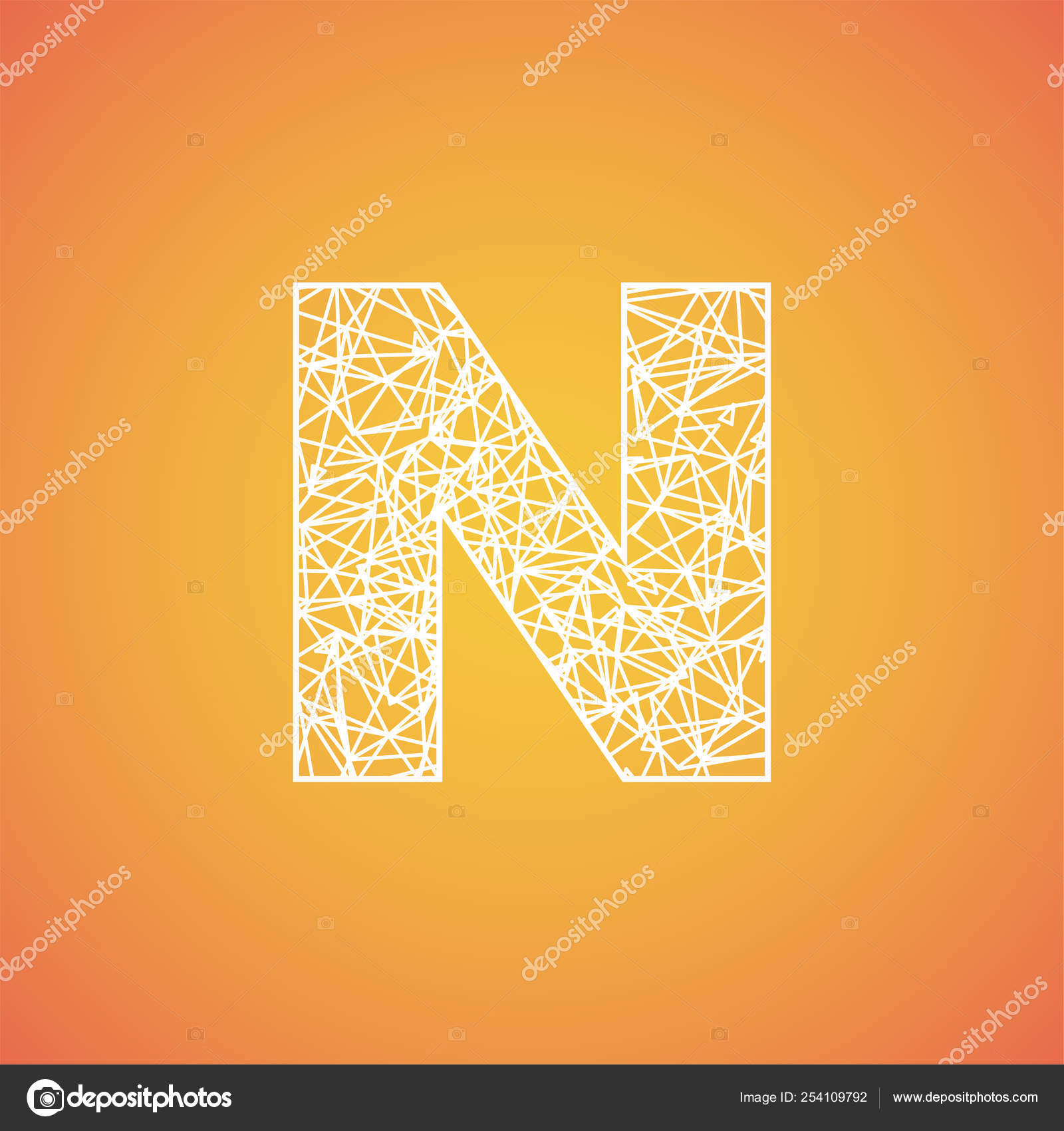 Fuente neta de un tipo de letra, fuente vectorial Vector de stock por ...