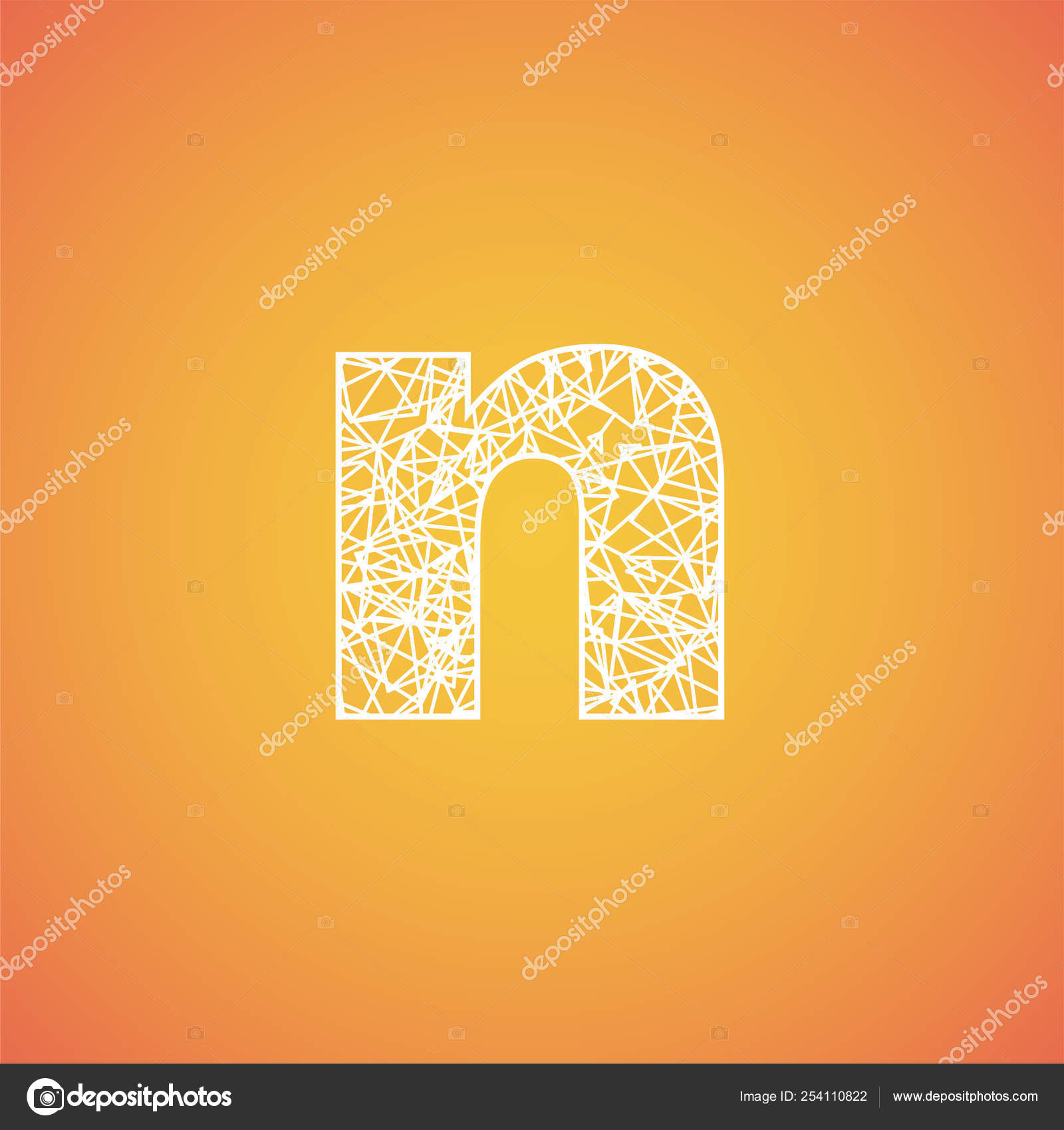 Fuente neta de un tipo de letra, fuente vectorial Vector de stock ...