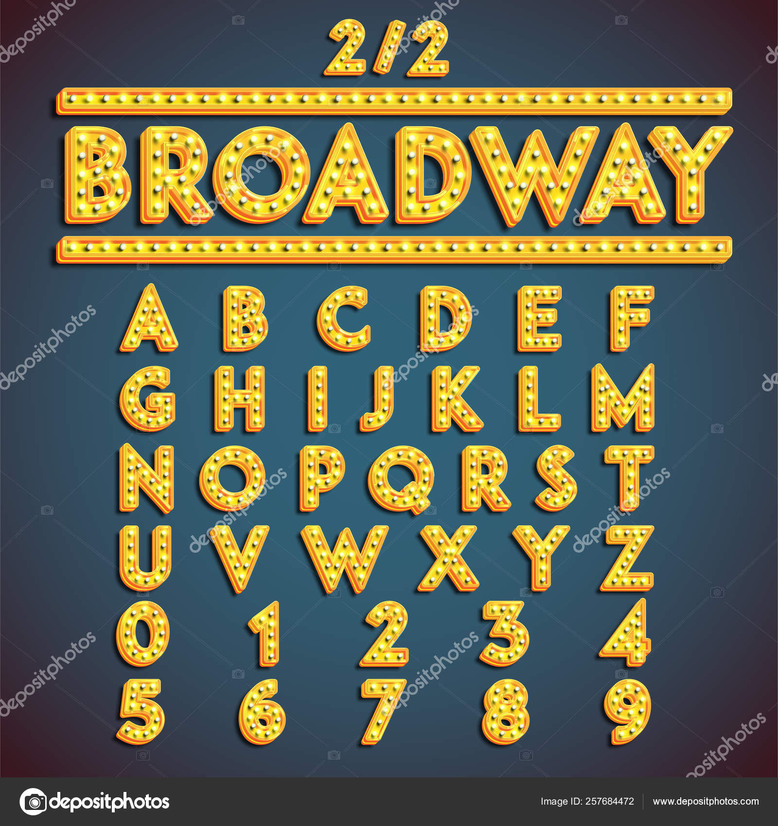 Broadway Lights Font