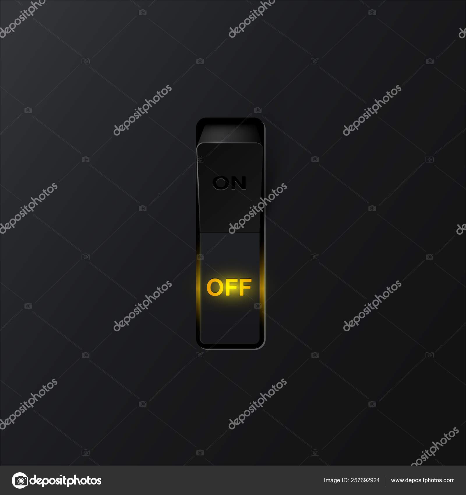Realistic switch (OFF), vector illustration Stock Vector by ©Seby87 ...