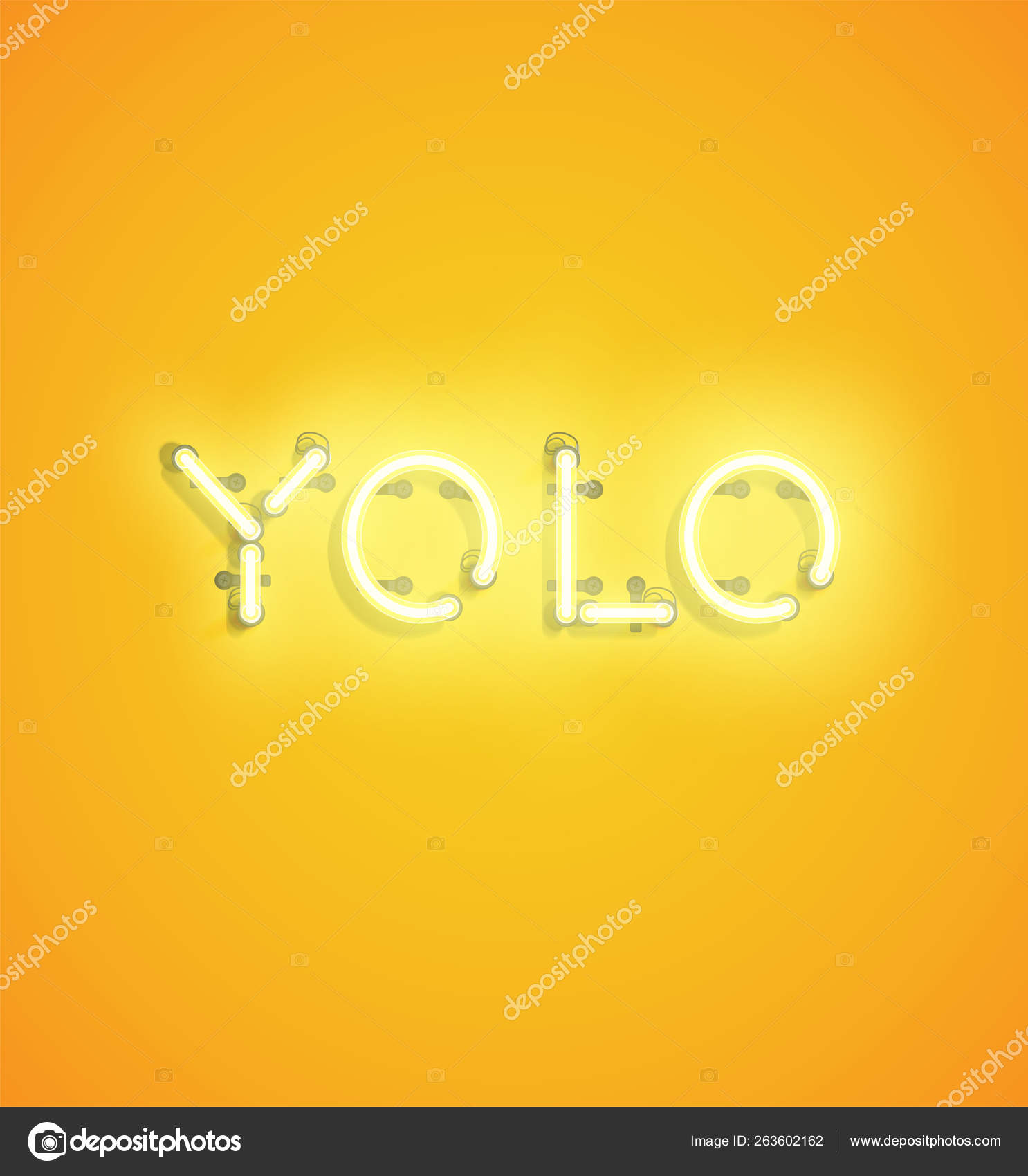 Neon realistic word for advertising, vector illustration Stock Vector ...