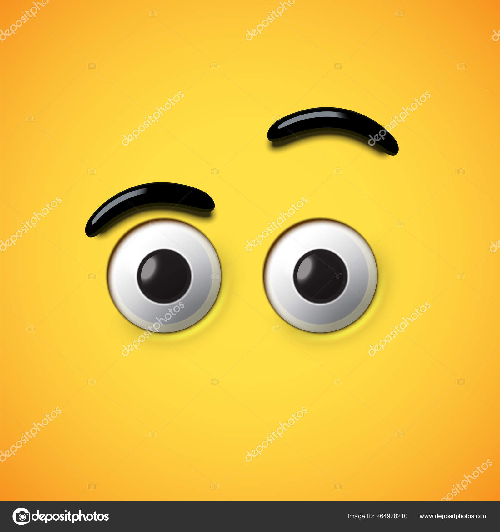 High-detailed emoticon eyes, vector illustration Stock Vector by ...