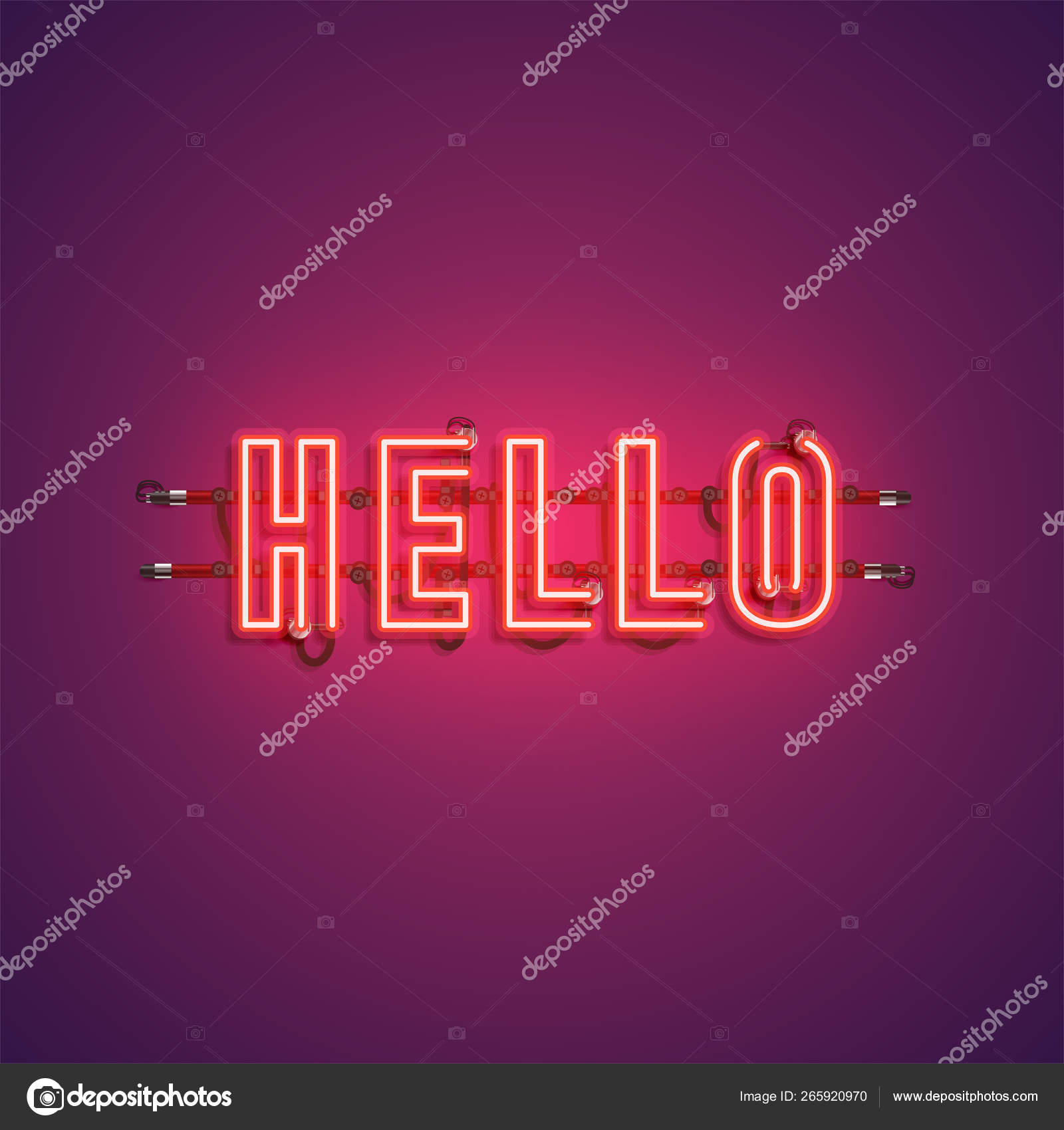 Neon Word Art