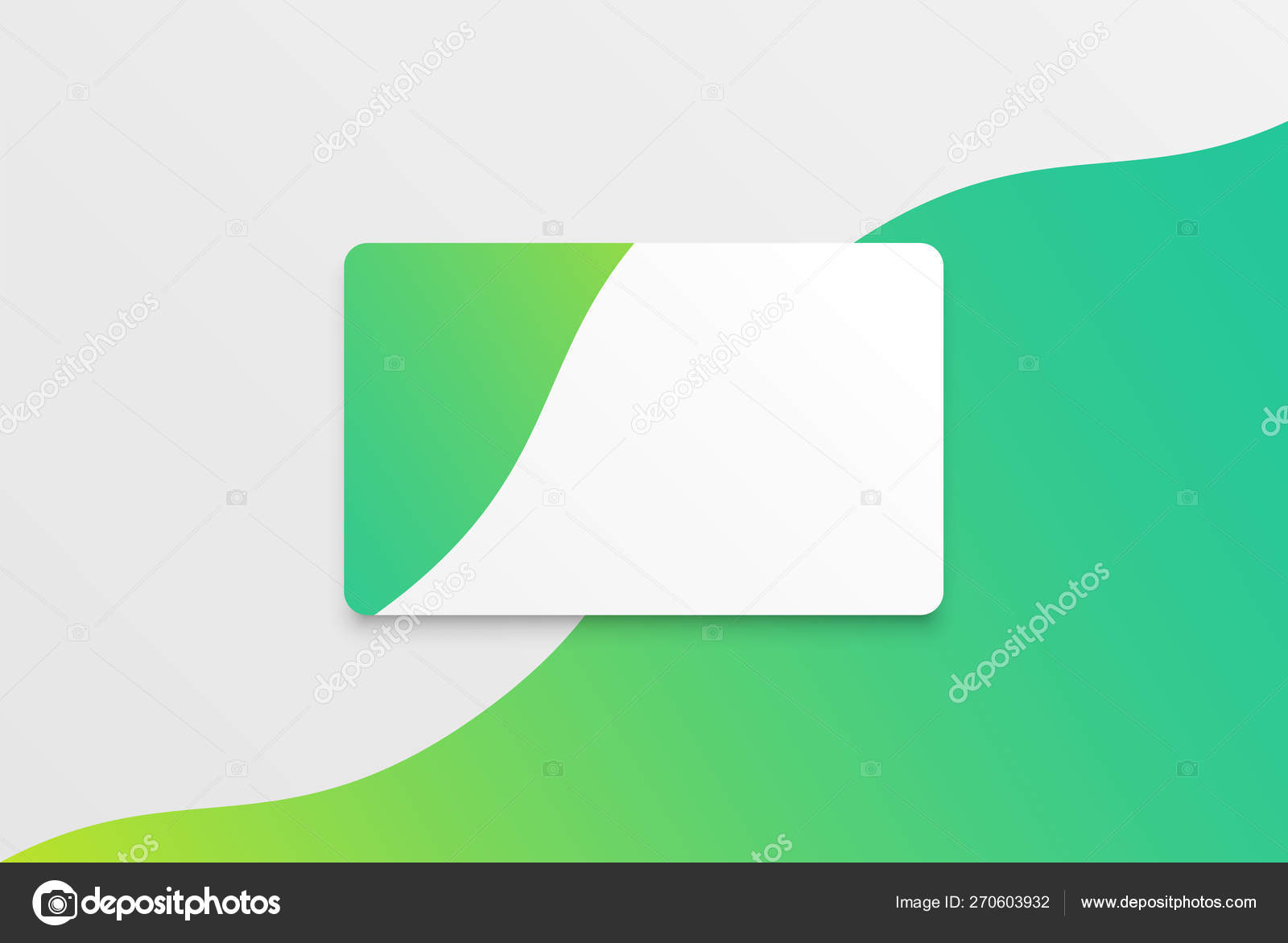 Colorful modern white card template with colorful design Stock Vector ...