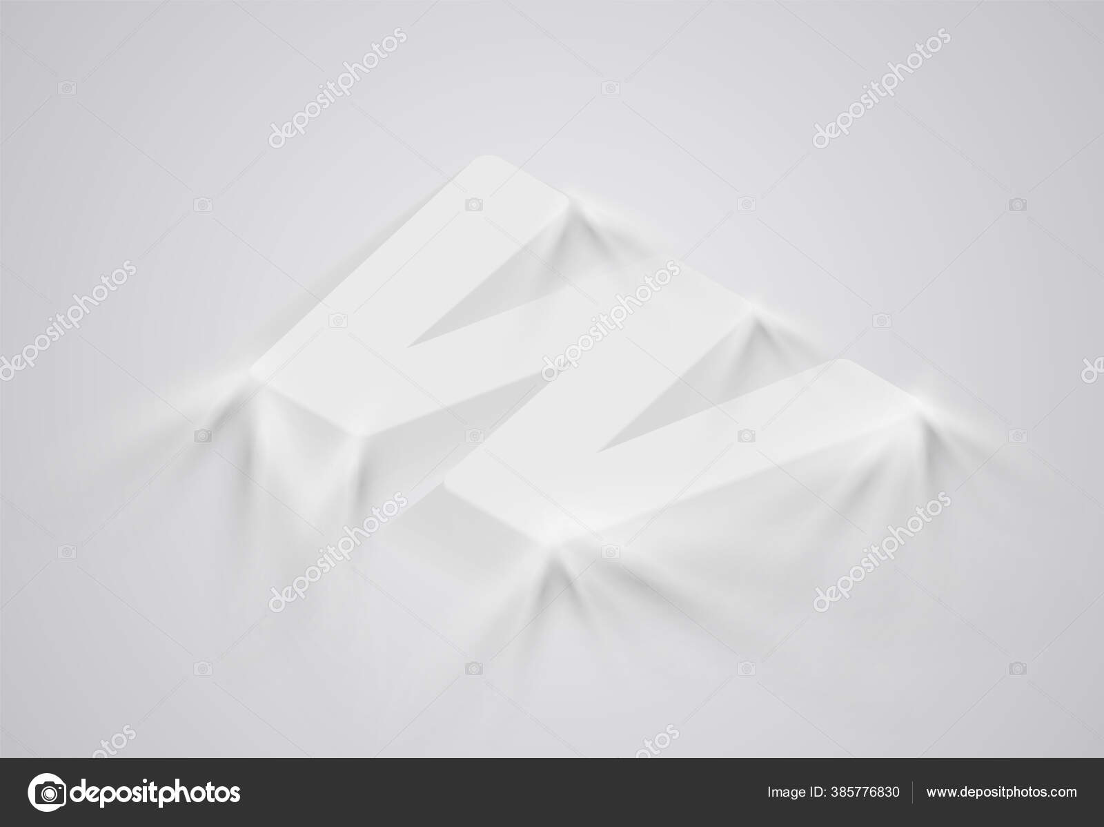 Realistic Satin Font Isometric Vector Illustration Stock Vector by ...