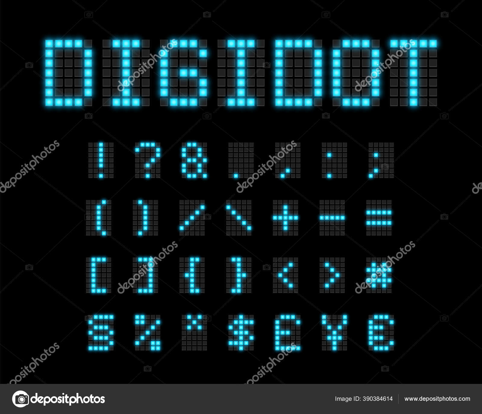 Scoreboard Numbers Font