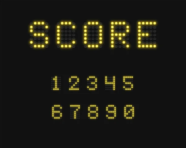 Scoreboard Numbers Font