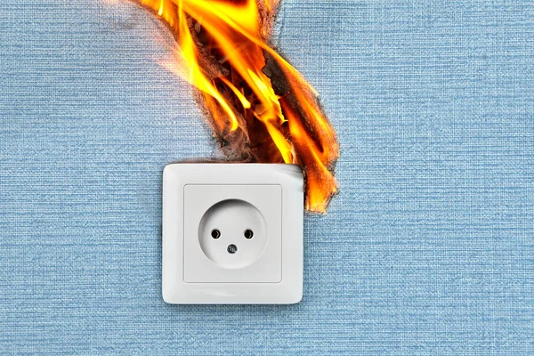 Burning electrical outlet Stock Photos, Royalty Free Burning electrical ...