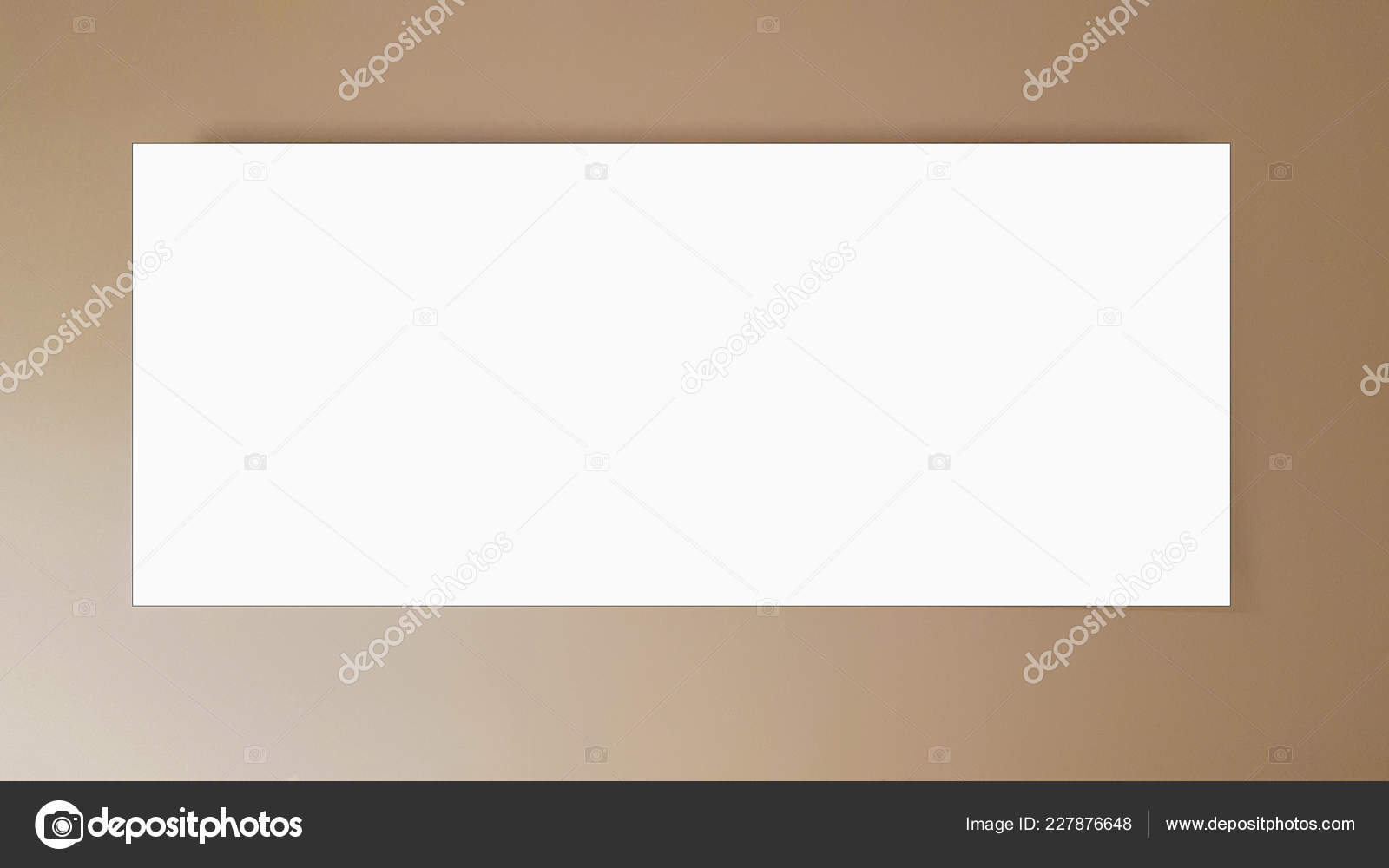 Empty Picture Frame Blank Advertisement Banner Poster Mock Isolated ...