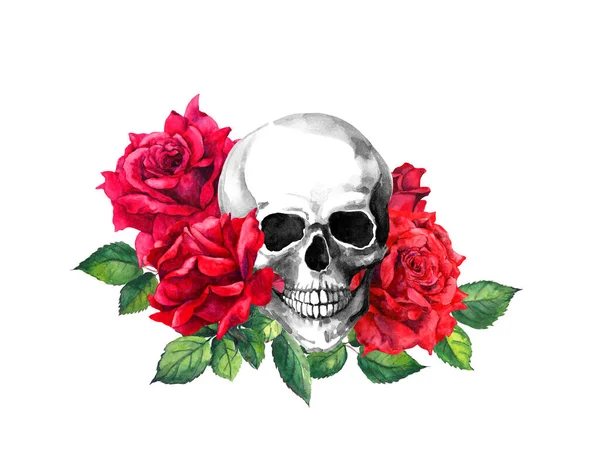 Skull with roses Stock Photos, Royalty Free Skull with roses Images ...