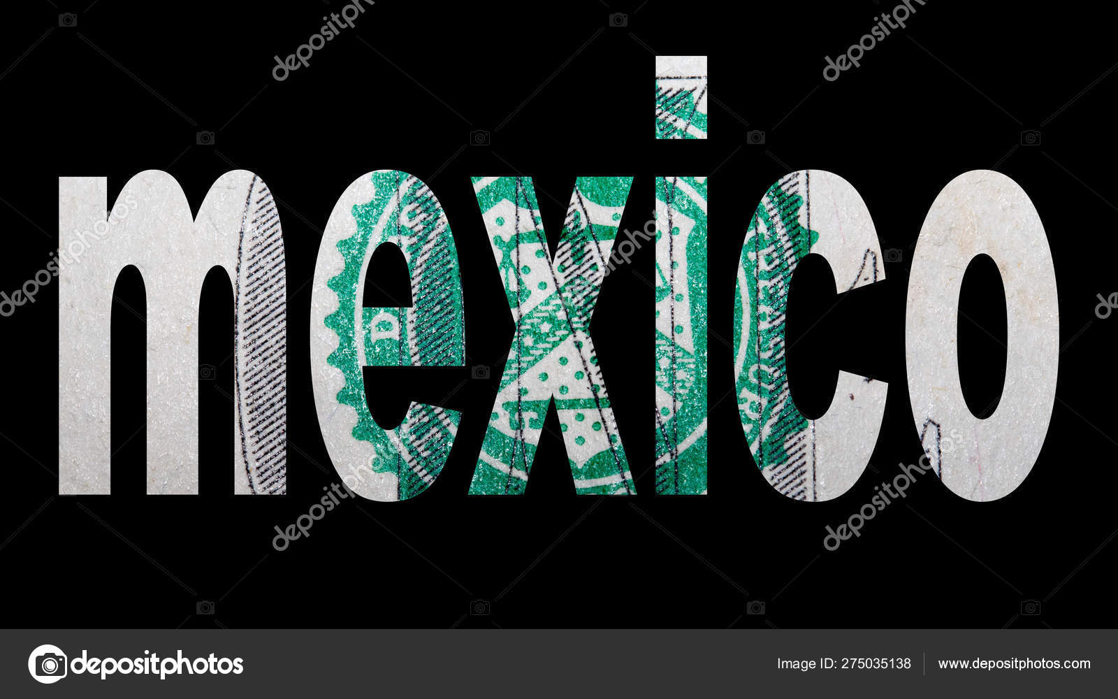 Mexico Inscription Dollar Banknote Texture — Stock Photo © jeremyn ...