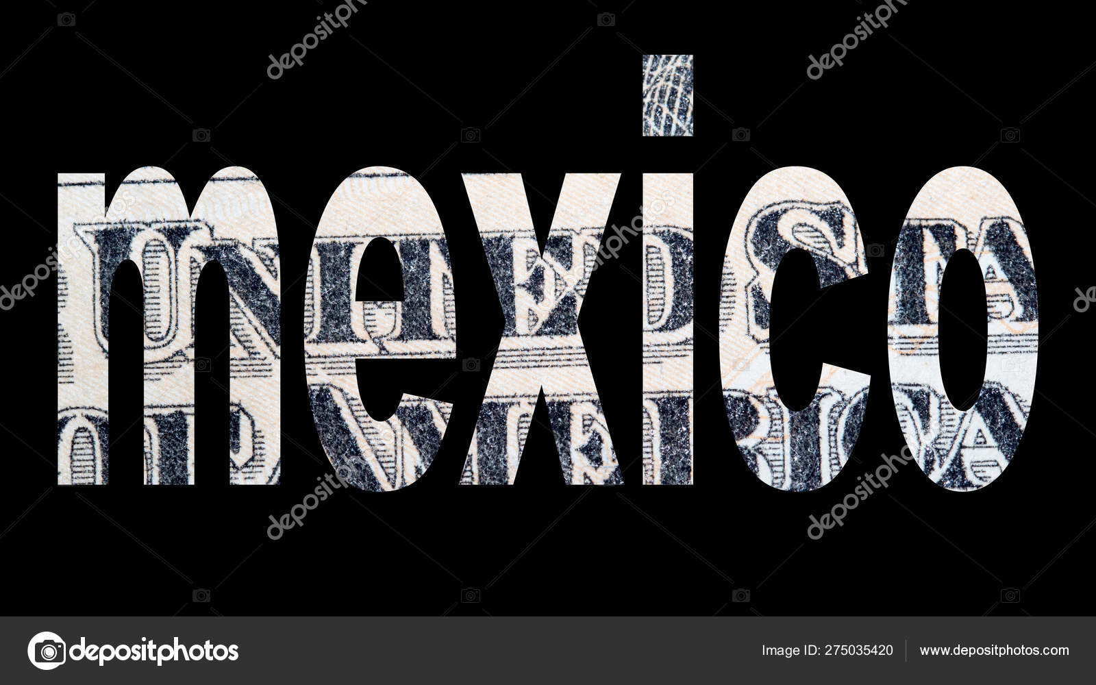 Mexico Inscription Dollar Banknote Texture — Stock Photo © jeremyn ...