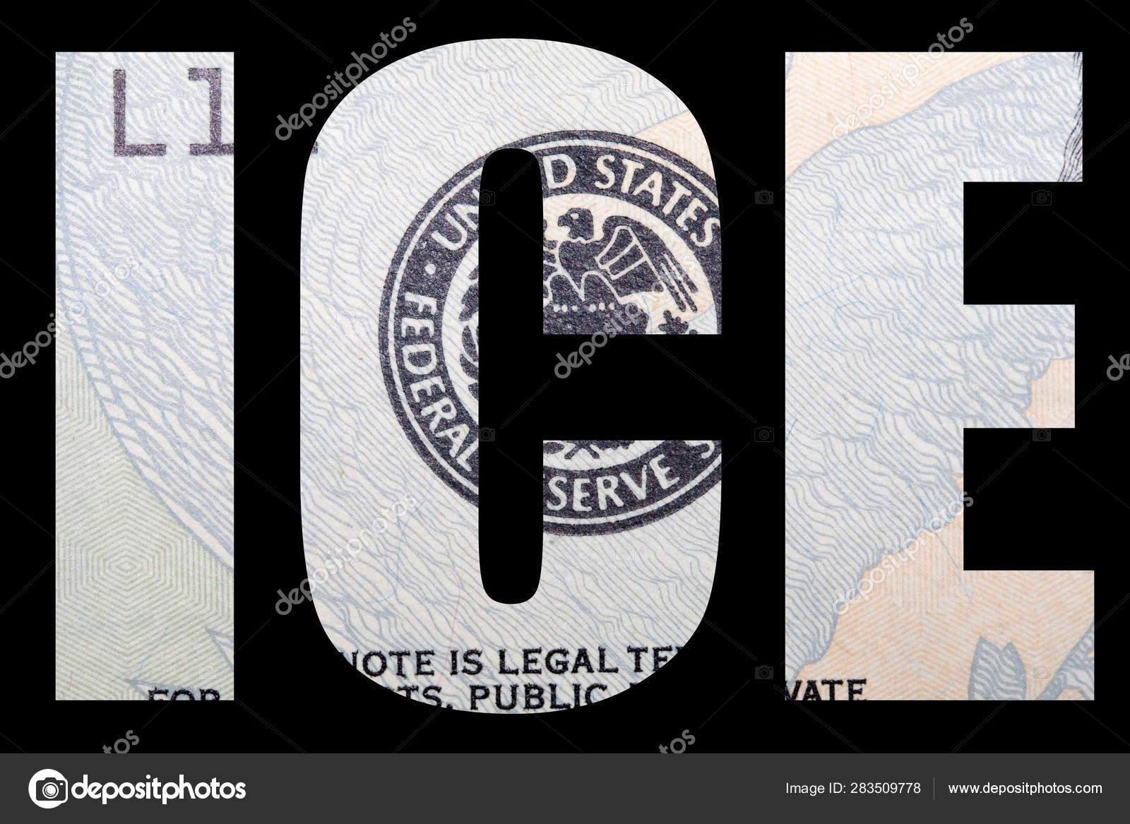 Ice Immigration Customs Enforcement United States America Border Stock ...