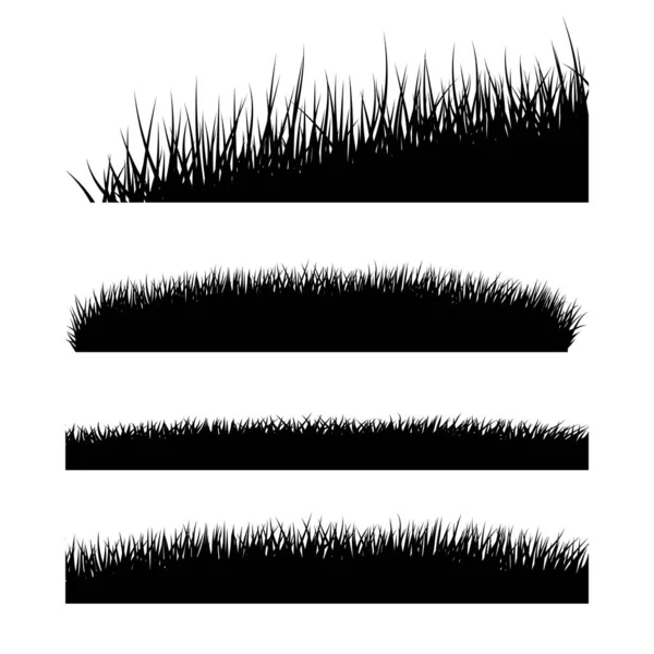 Vector set of black grass Stock Vector Image by ©sumkinn #329831744