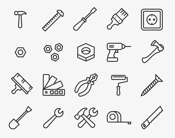 Vector construction and repair tool icon set Stock Vector Image by ...