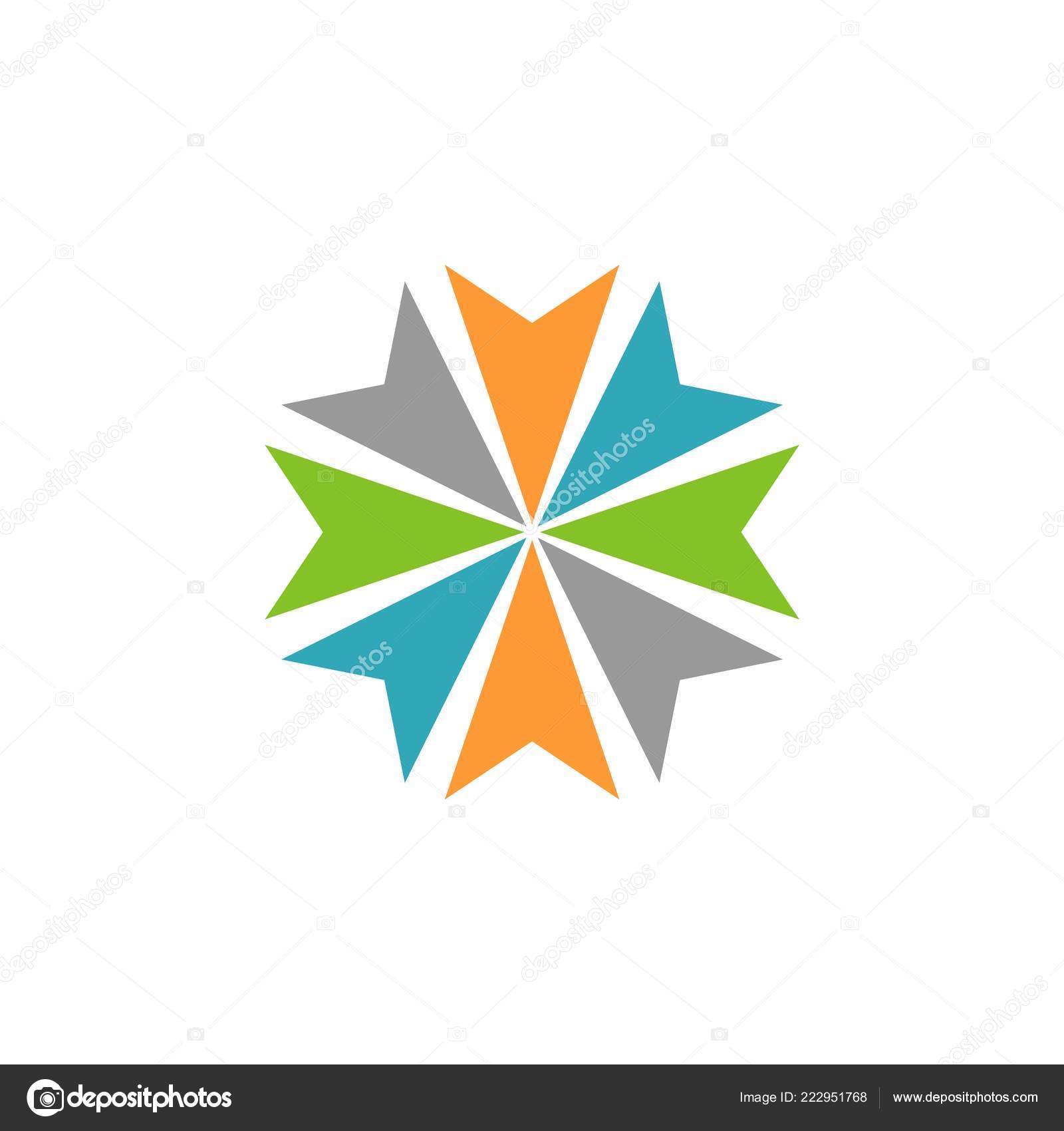 Abstract Geometric Logo White Background Stock Vector Image by ...