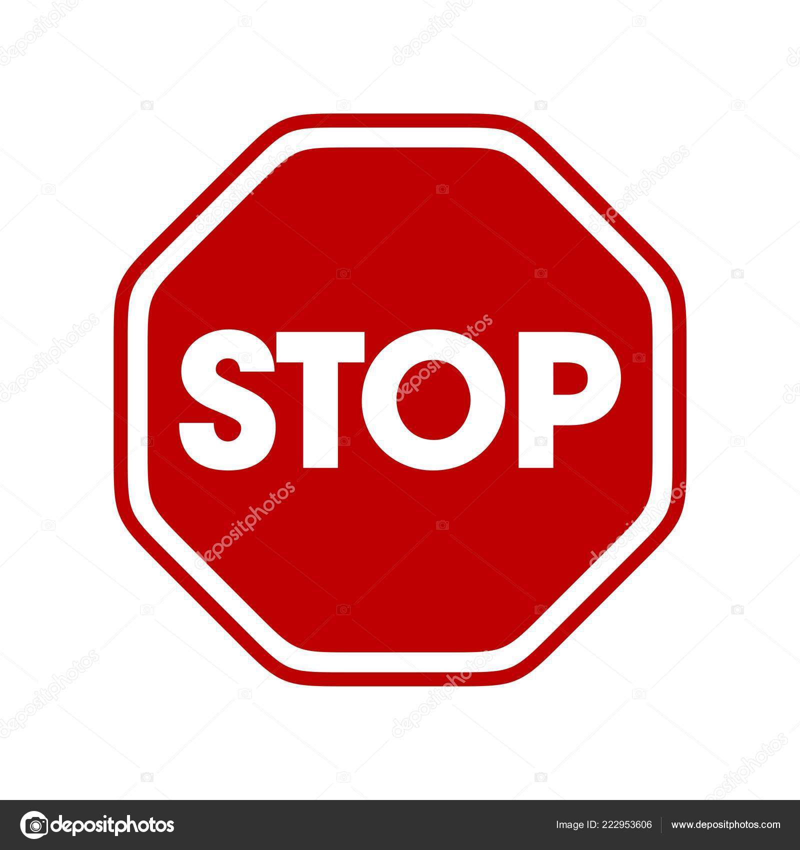 Stop Sign Vector Template Stock Vector by ©soponyono 222953606