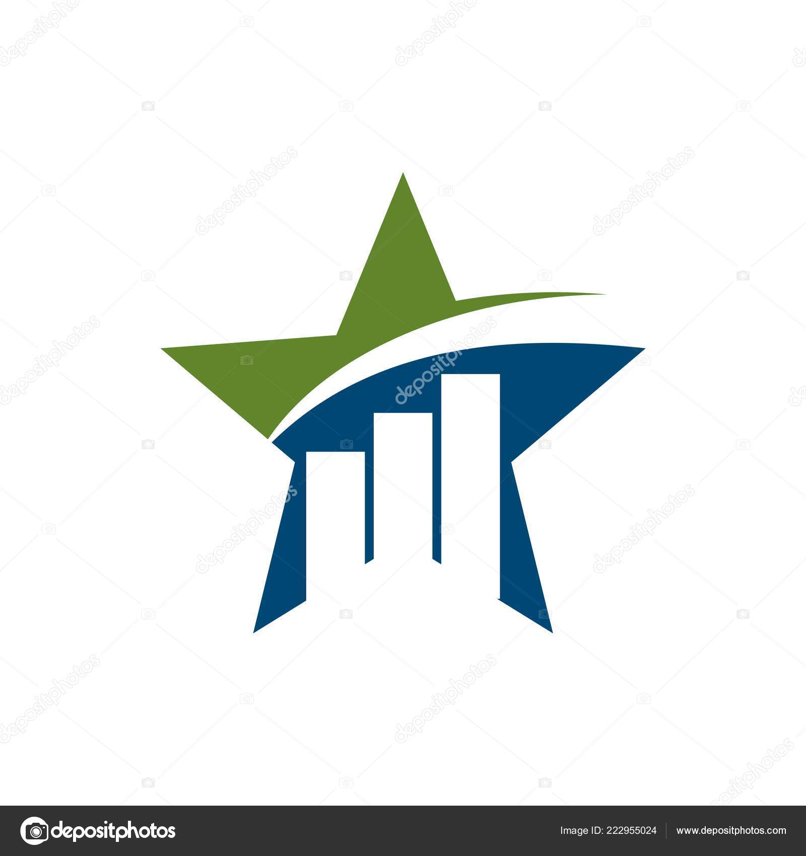 Creative Star Shape Logo Background Stock Vector by ©soponyono 222955024