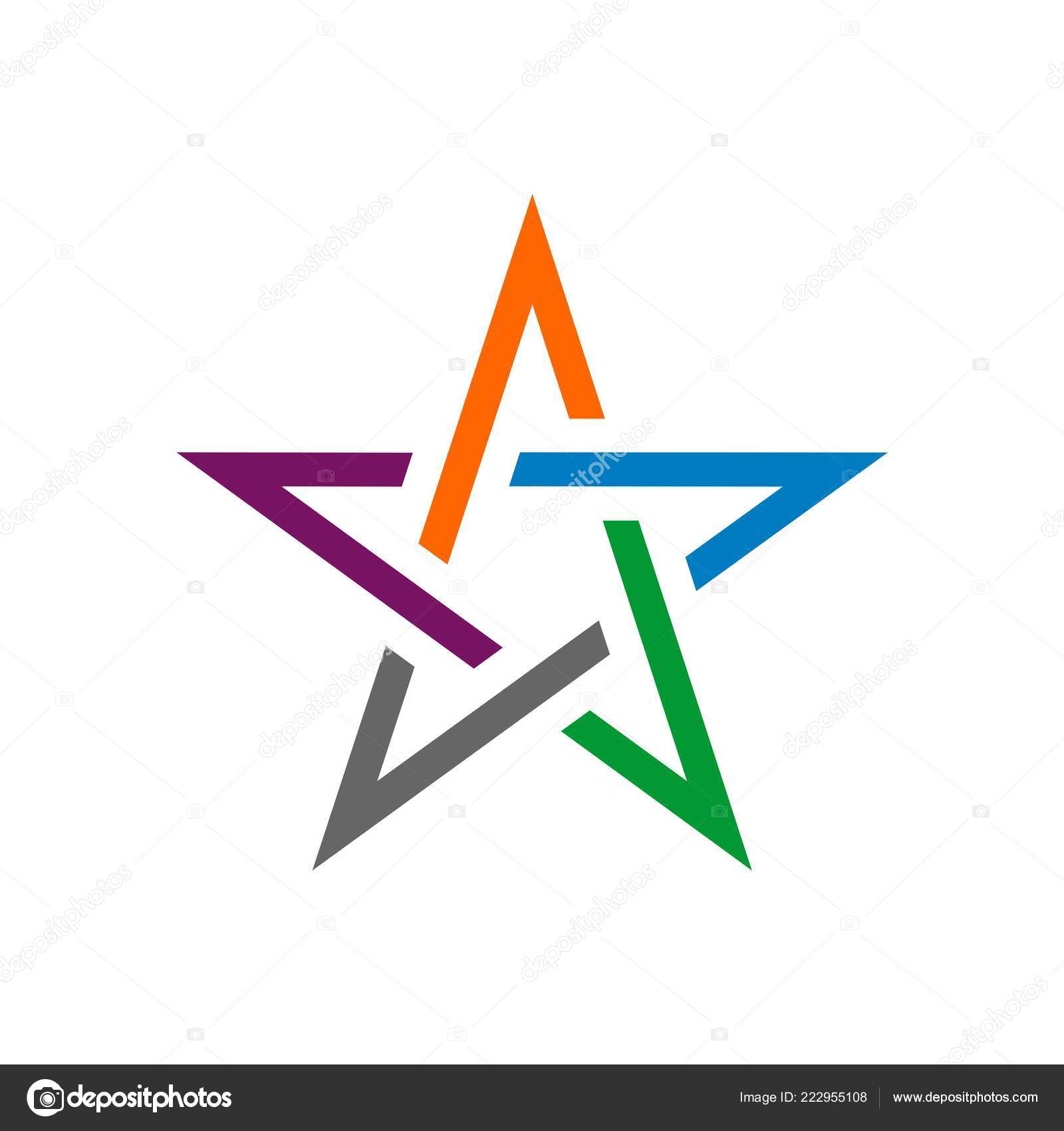 Creative Star Shape Logo Background Stock Vector by ©soponyono #222955108