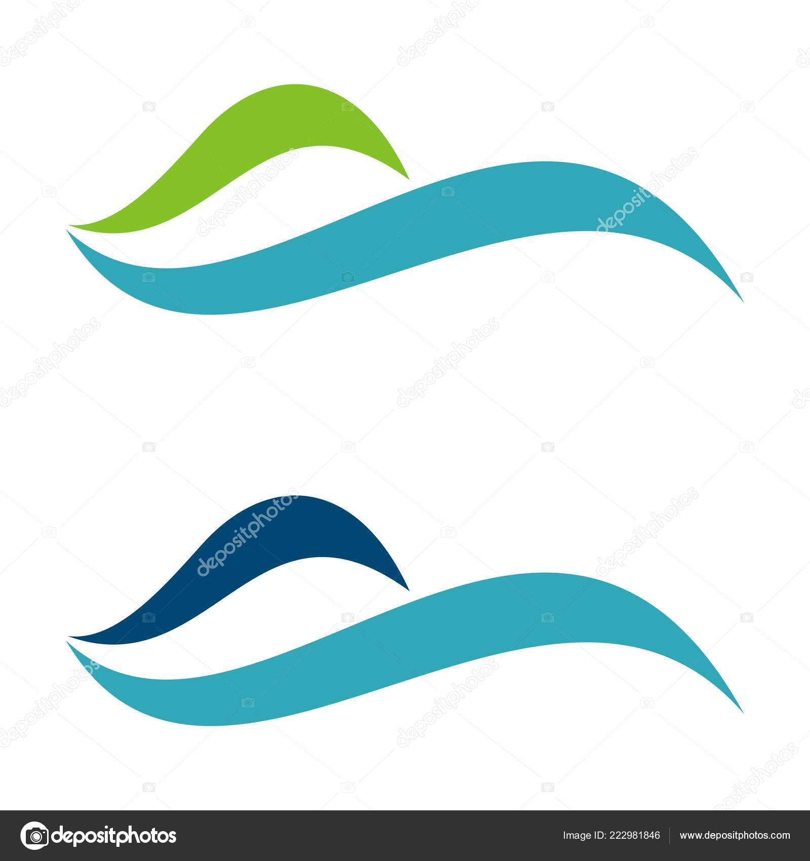 Colorful Abstract Lines Logo Template White Background — Stock Vector ...