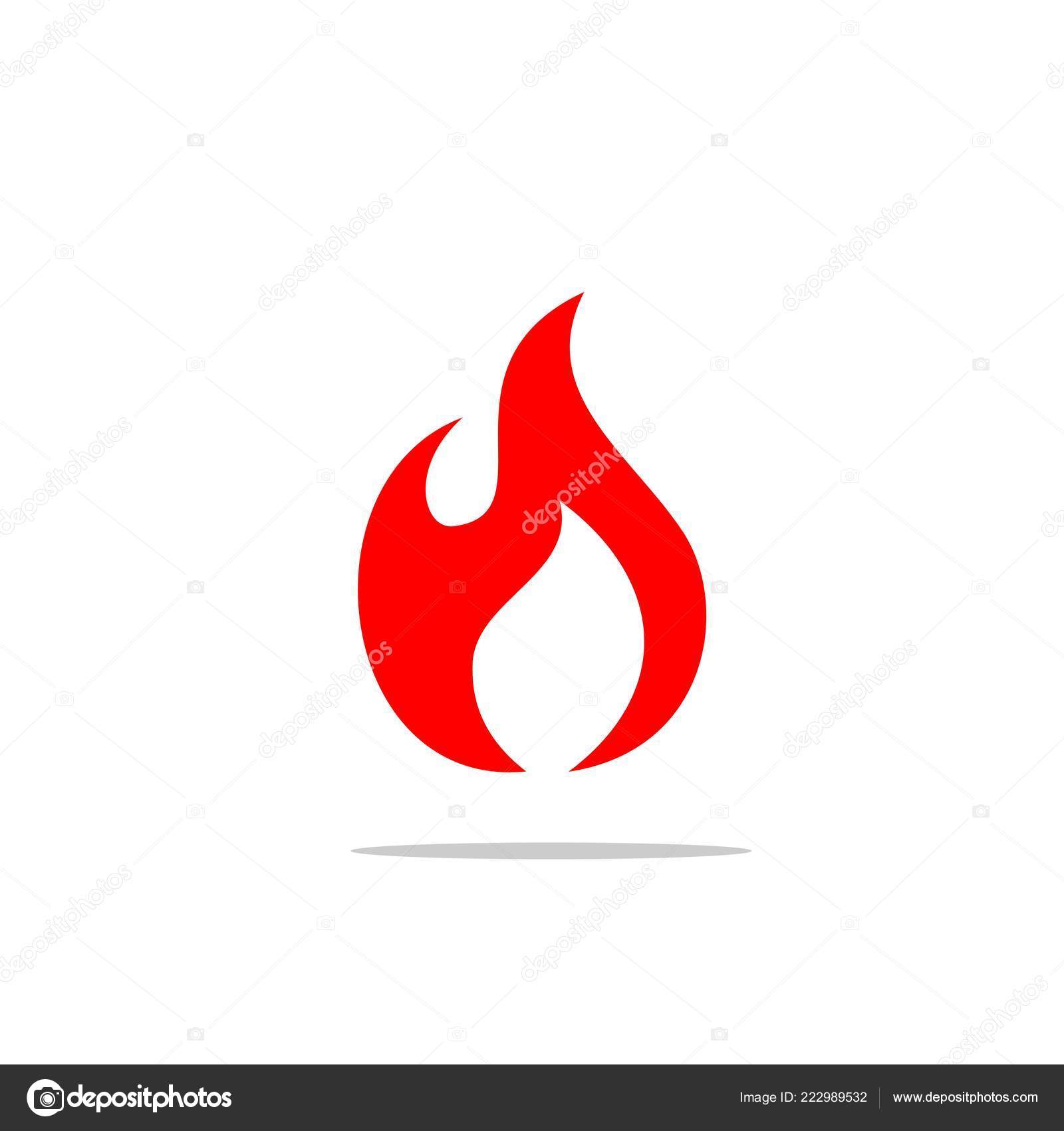 Red Fire Logo Template Stock Vector Image by ©soponyono #222989532