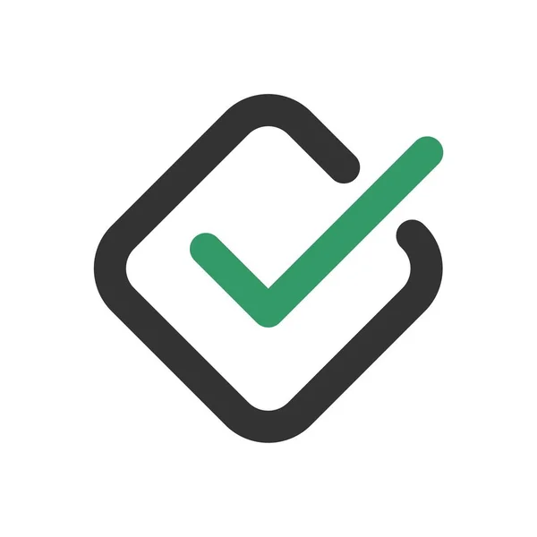 Grøn Tjek Markeringslogo Skabelon Stock-vektor af ©soponyono 229964076