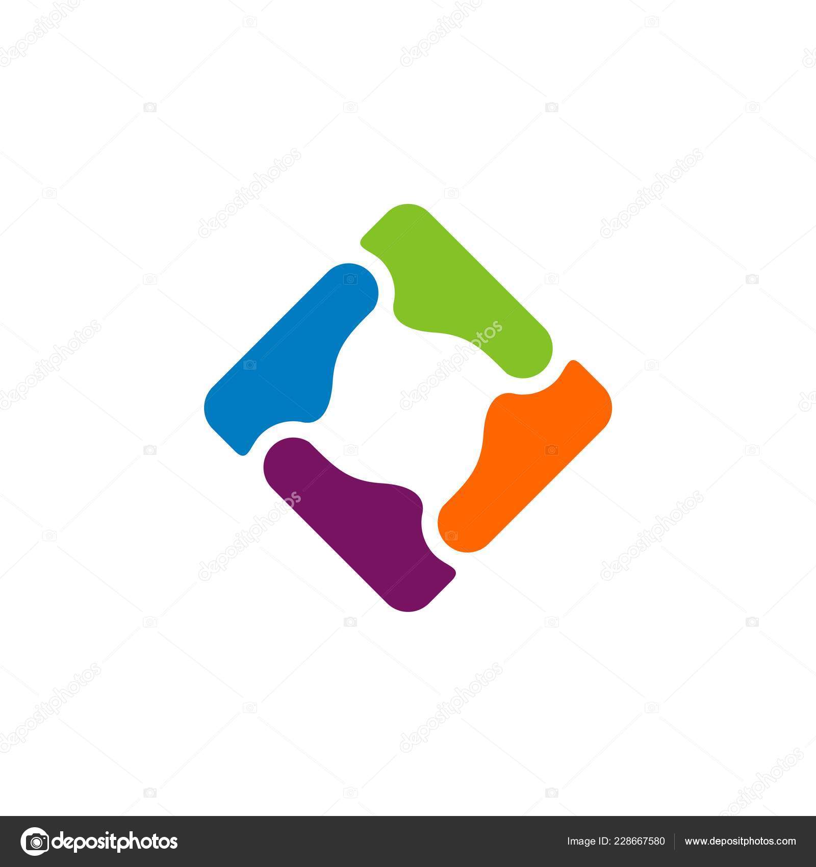 Square Partnership Logo Template Stock Vector Image by ©soponyono ...