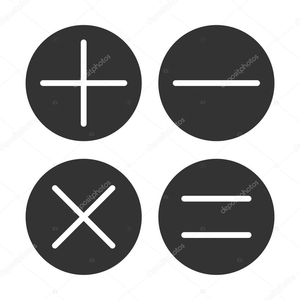 Matem ticas Icono Logo Plantilla 2024