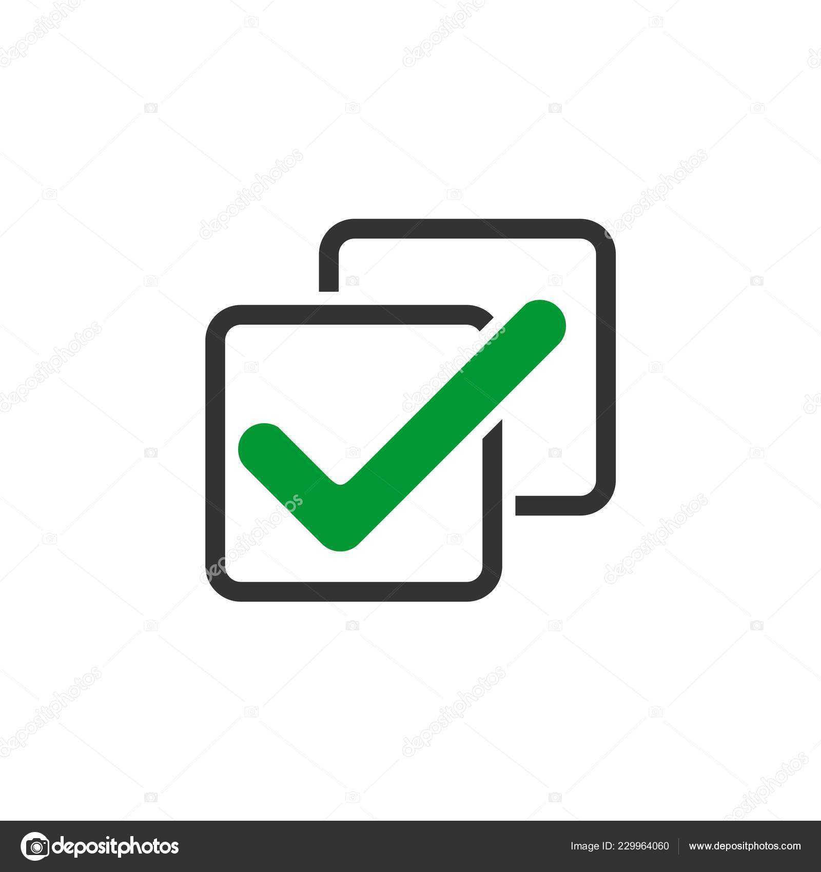 Grøn Tjek Markeringslogo Skabelon Stockvektor af ©soponyono 229964060