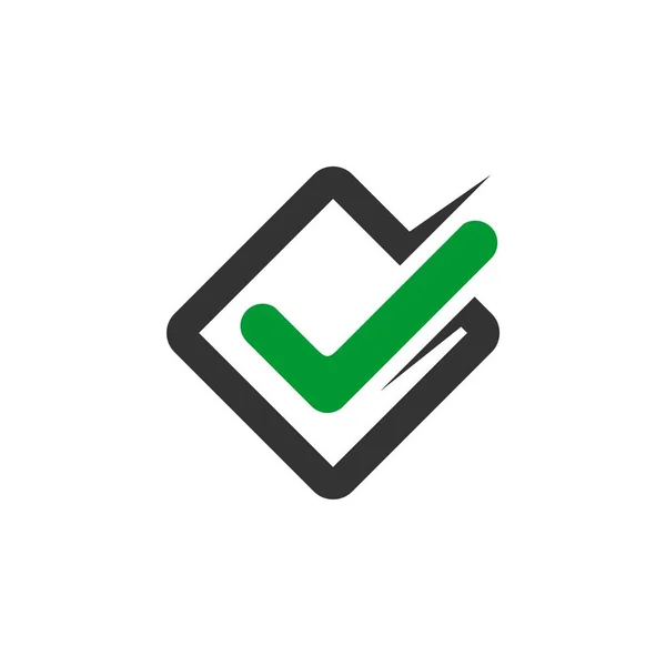 Grøn Tjek Markeringslogo Skabelon Stockvektor af ©soponyono 229964060