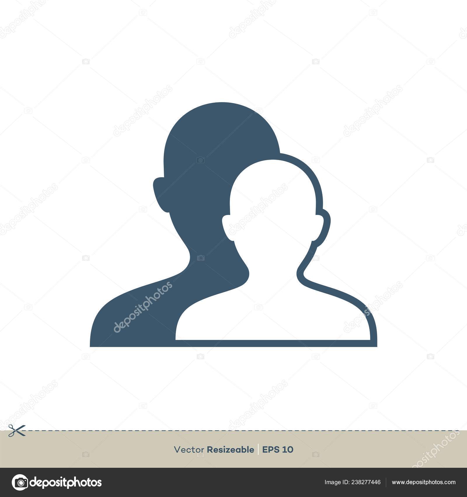 Perfil Icono Logo Template Vector de Stock de ©soponyono 238277446