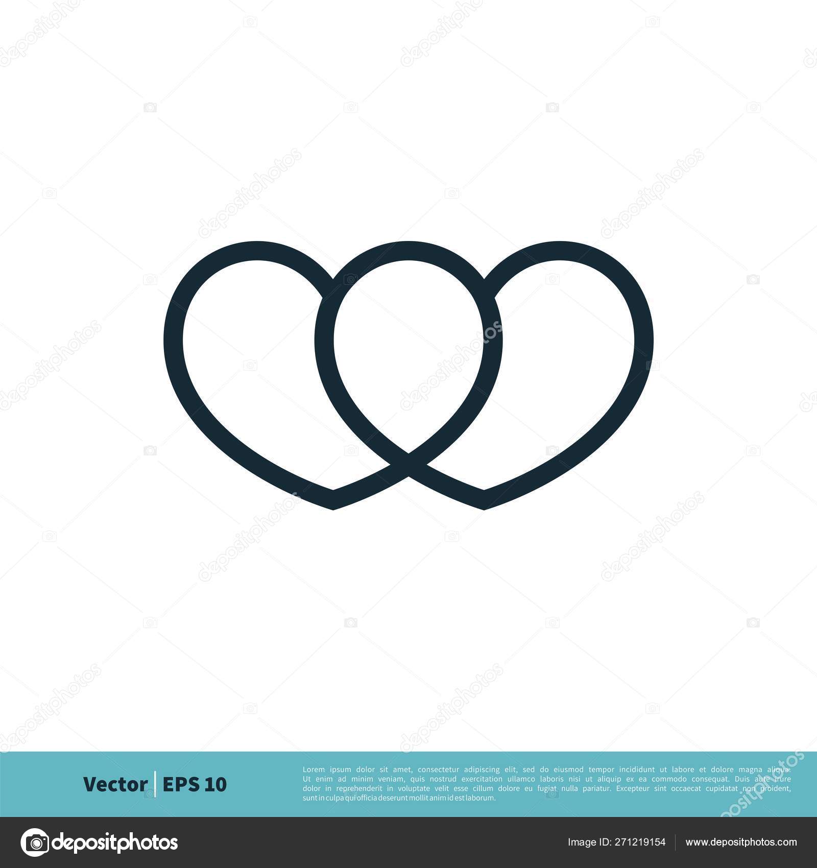 Love Couple Simple Vector Icon Isolated White Background Stock Vector ...