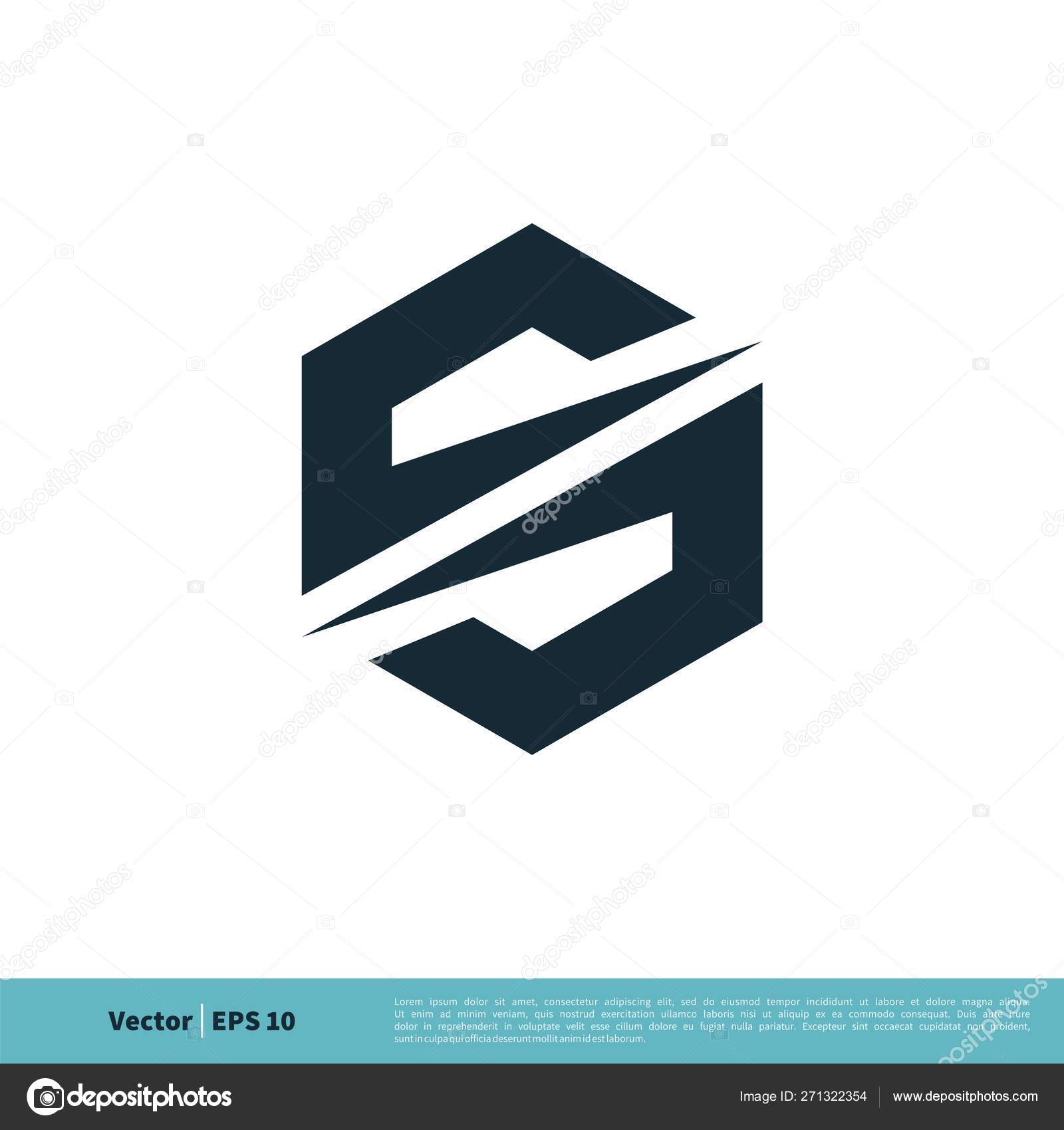 Simple Hexagon Vector Icon Isolated White Background Stock Vector by ...