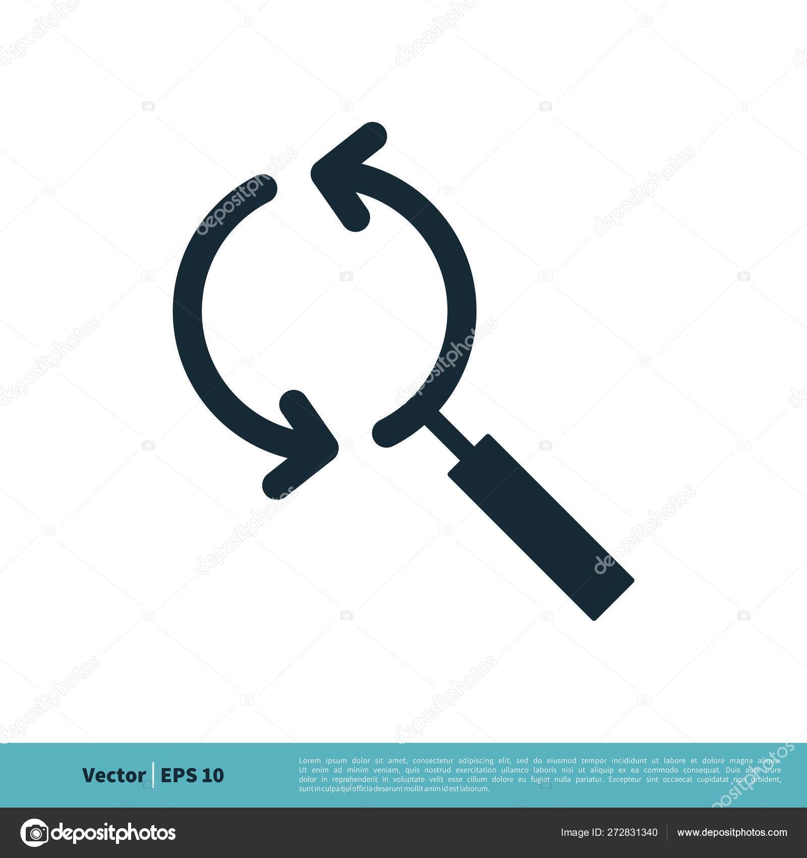 Image vectorielle Loupe Logo Simple Icône Vectorielle Isolé Sur Fond ...