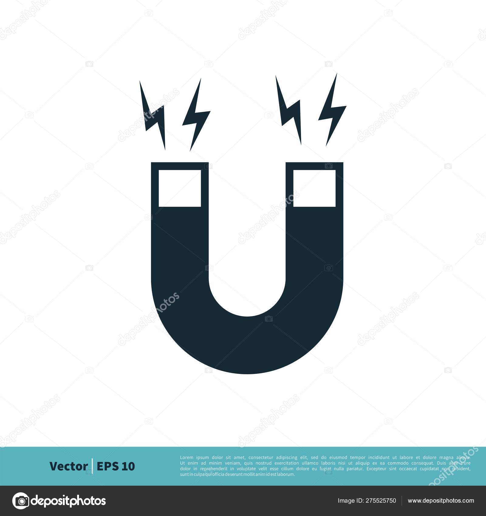 Magnet Simple Vector Icon Isolated White Background Stock Vector by ...