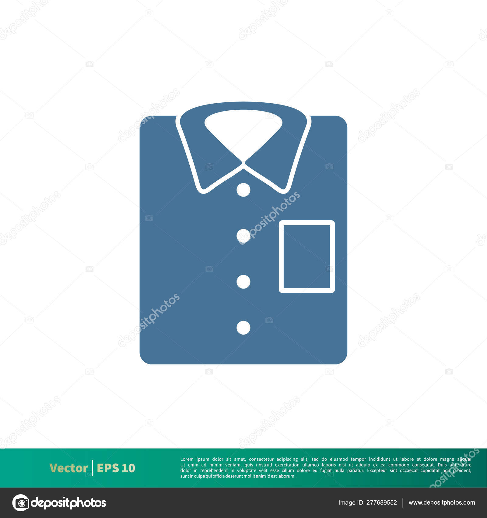 Clothes Simple Vector Icon Isolated White Background Stock Vector by ...