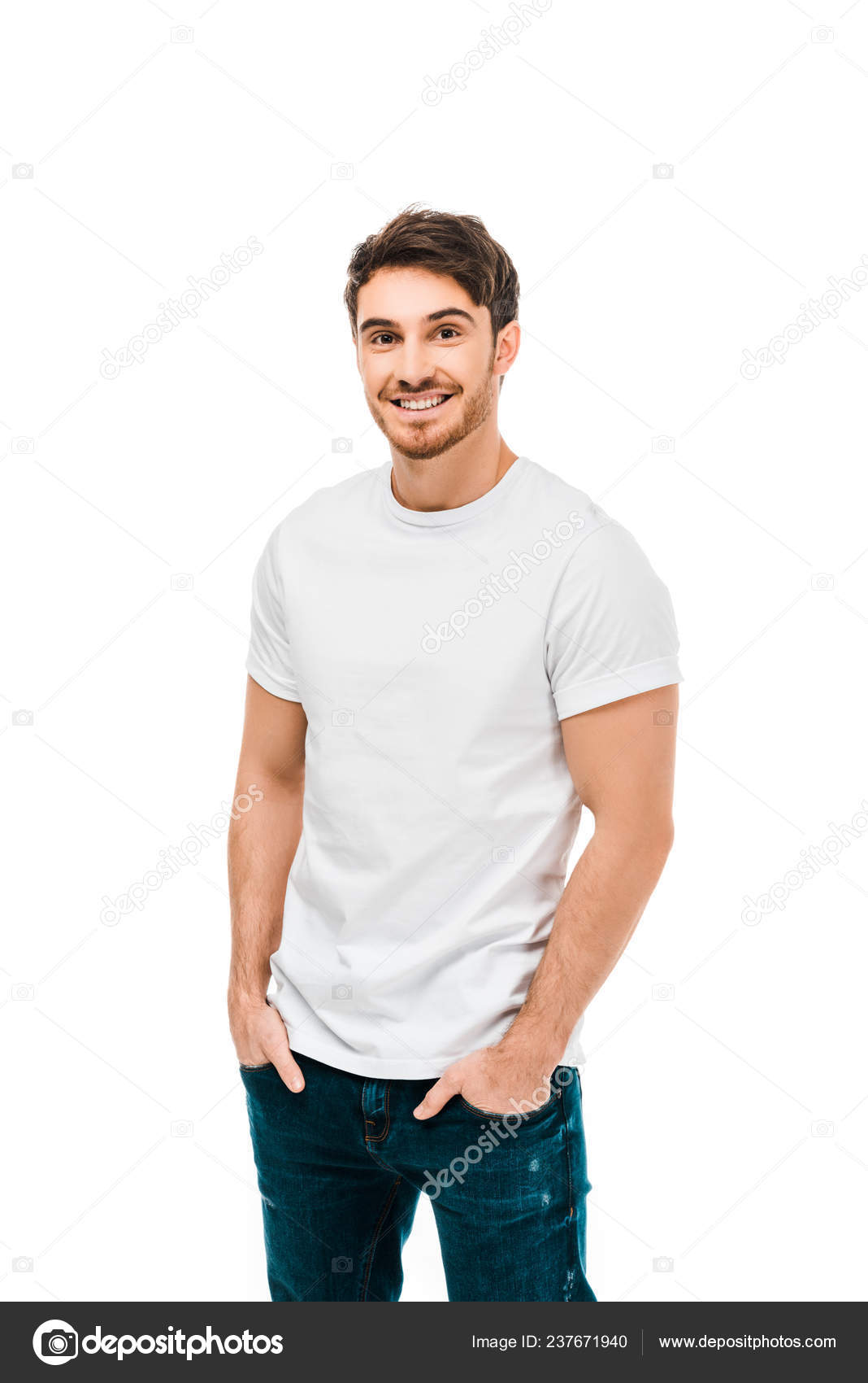 Handsome Young Man Standing