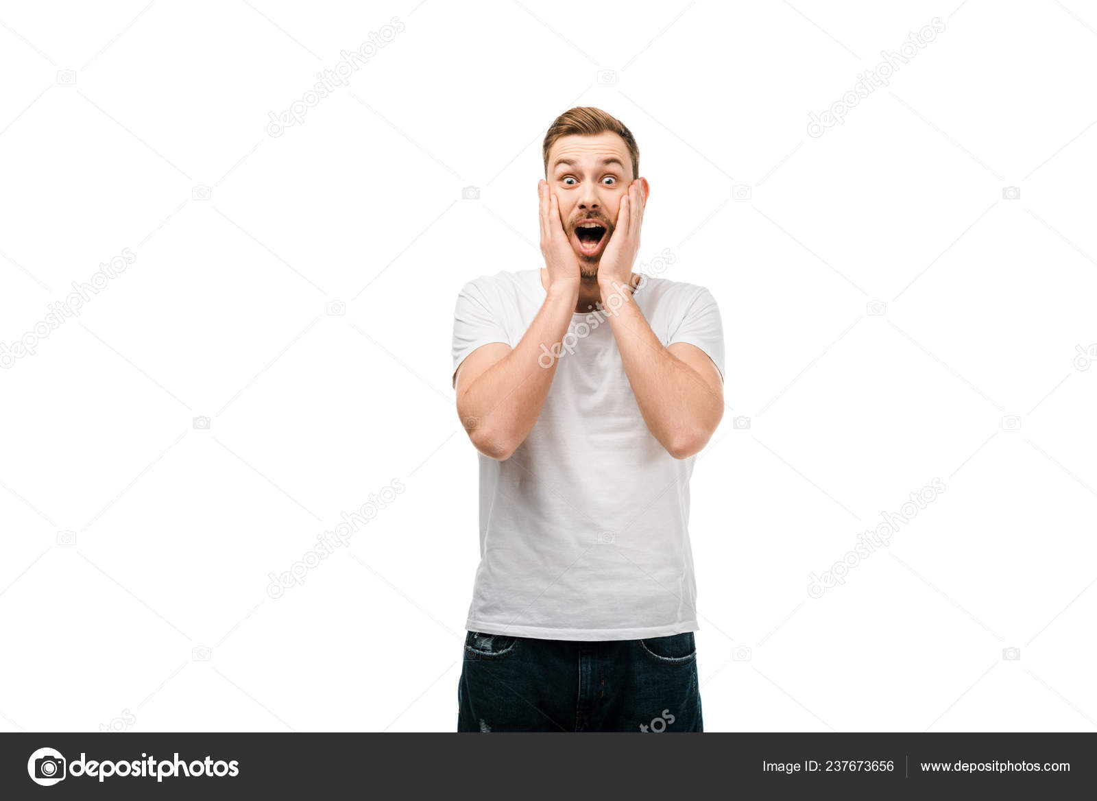 Surprised Man Standing