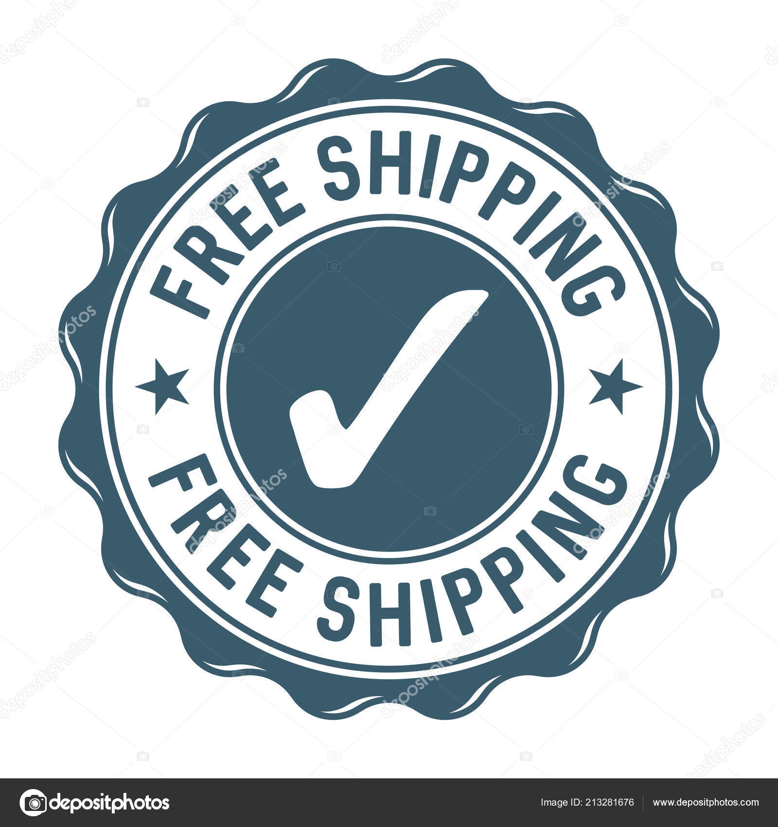 Free Shipping Label Isolated White Background Stock Vector Image by ...