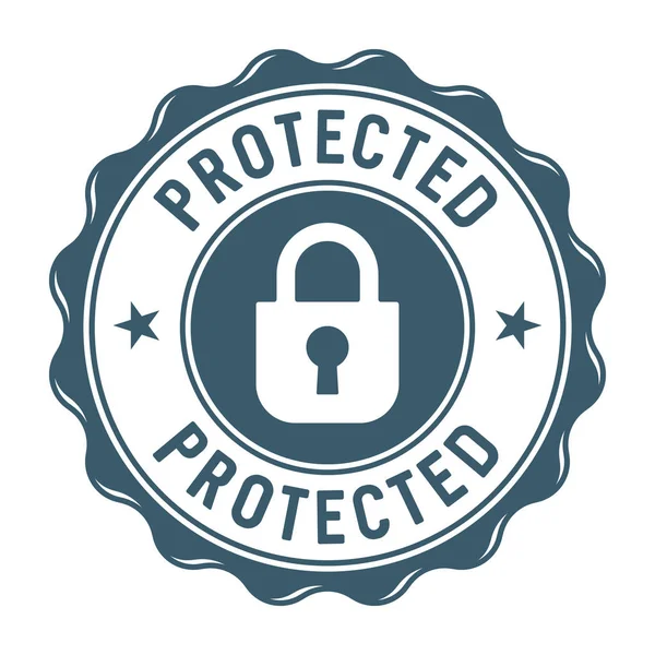 Round protected button Stock Vector Image by ©newartgraphics #73076877