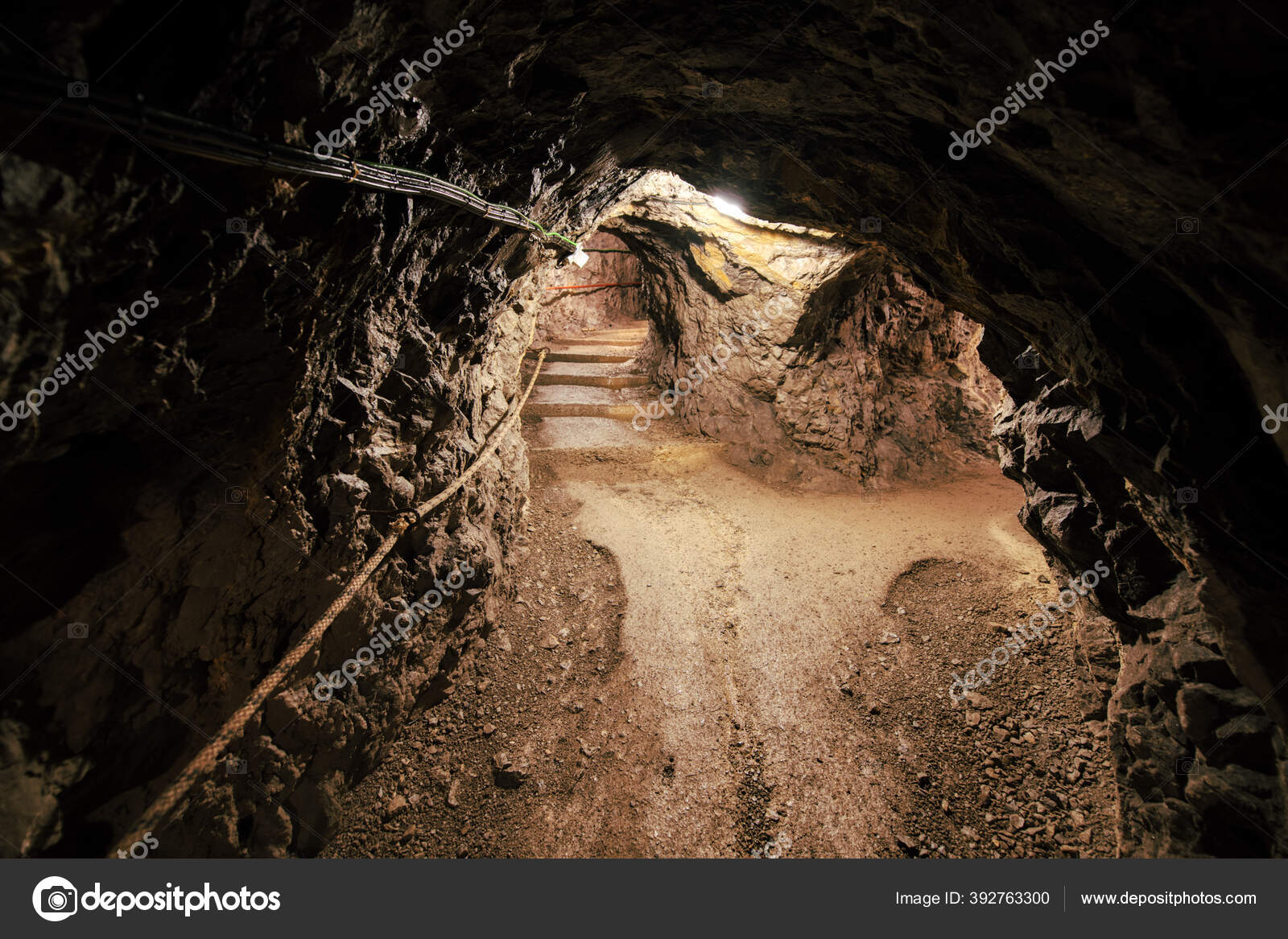 Interior Limestone Caves Brembana Valley Bergamo Italy Stock Photo by ...