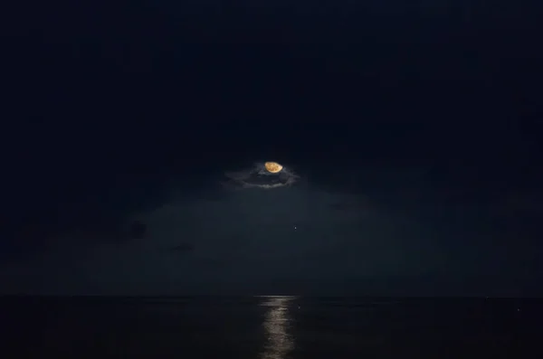 Beautiful moon and sea Stock Photos, Royalty Free Beautiful moon and ...